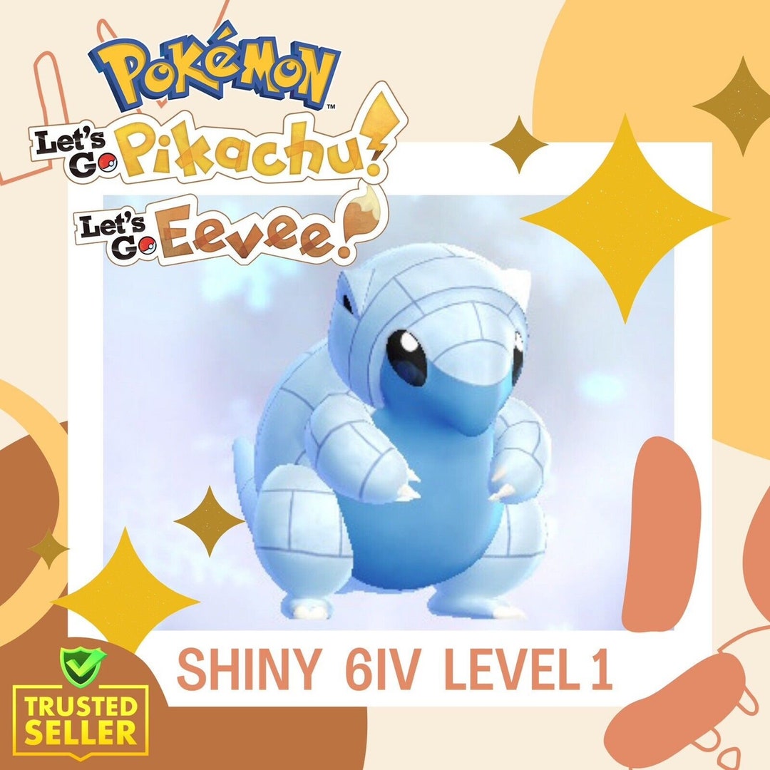 Sandshrew Alolan Shiny Pokémon Lets Go Pikachu Eevee Battle 6 IV ...
