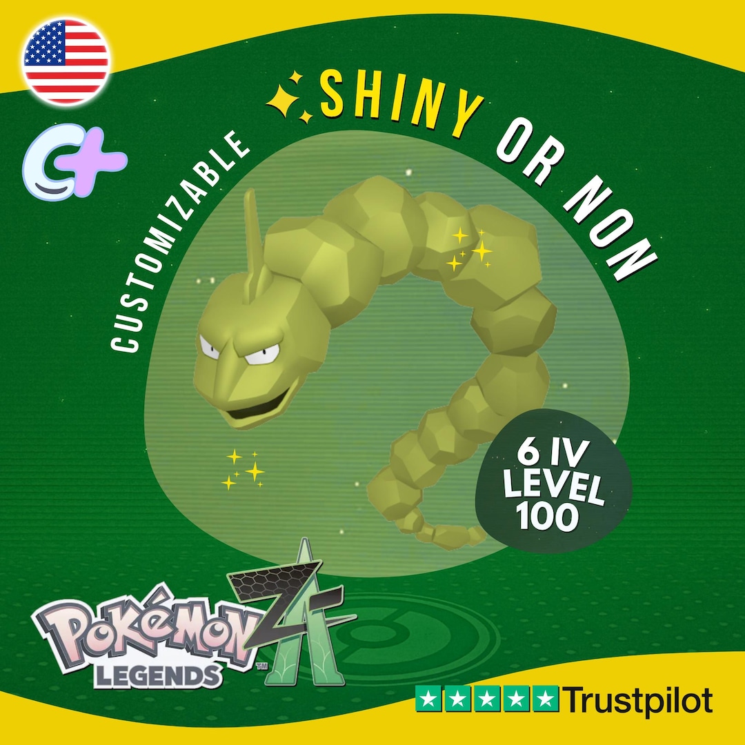 Onyx Shiny or Non 6 IV Pokémon Legends Z-A Competitive Customizable ZA ...