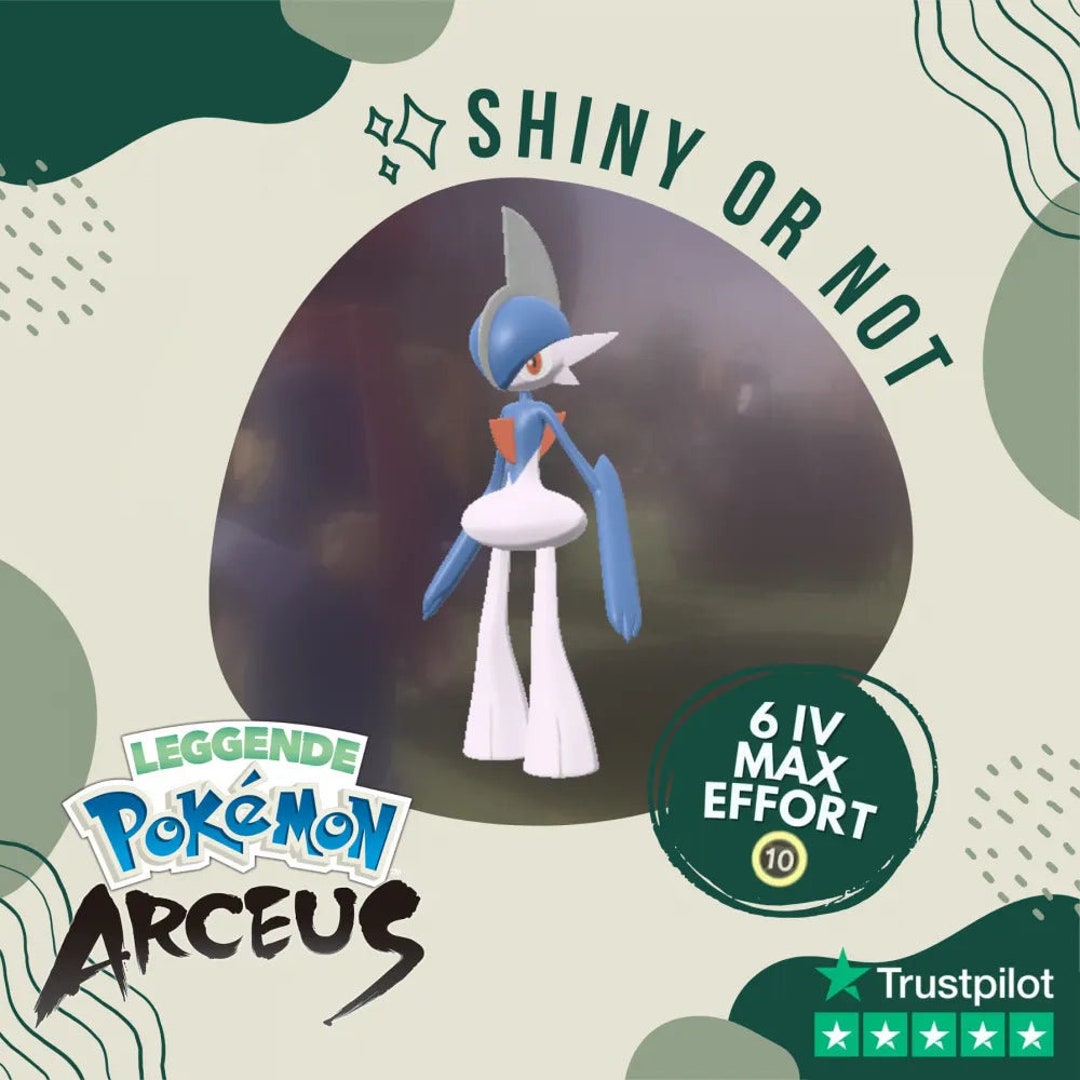 Gallade Shiny Legends Pokémon Arceus 6 IV Max Effort Alpha Leggende ...