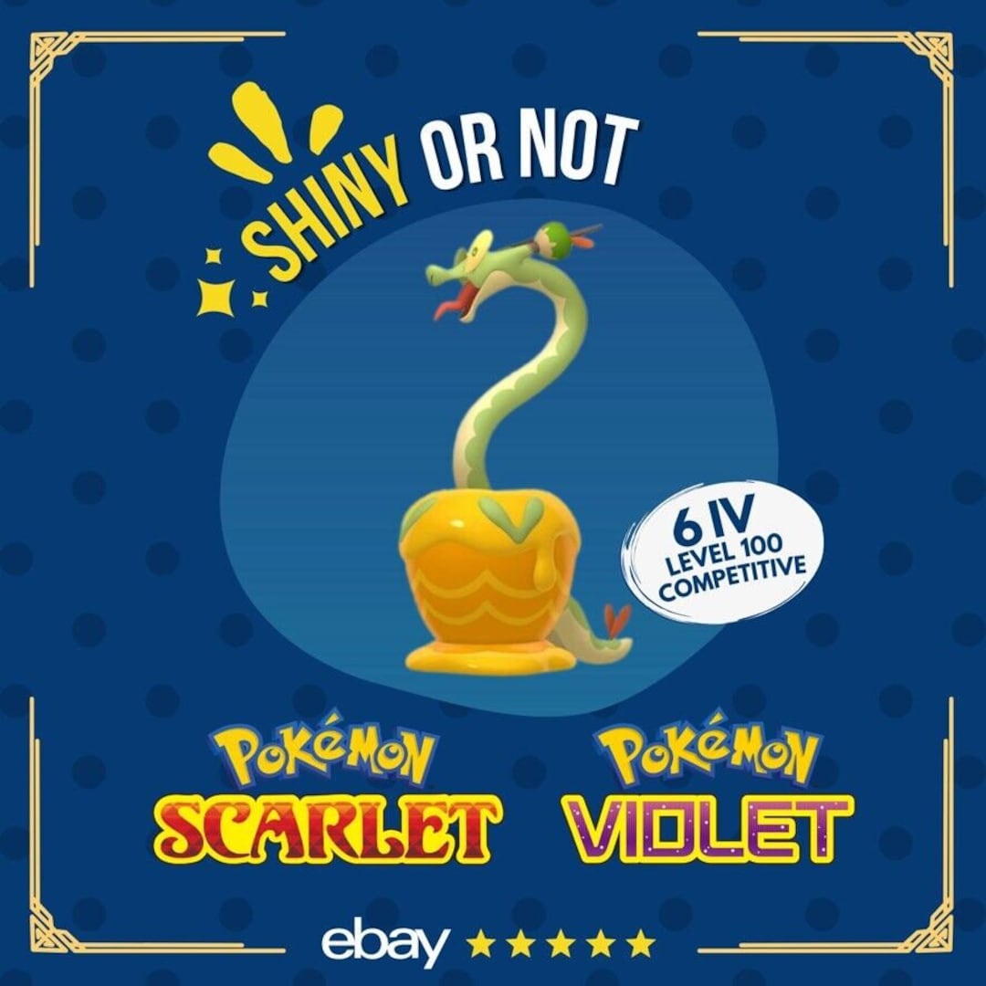 Hydrapple Shiny or Non 6 IV Competitive Customizable Pokémon Scarlet ...