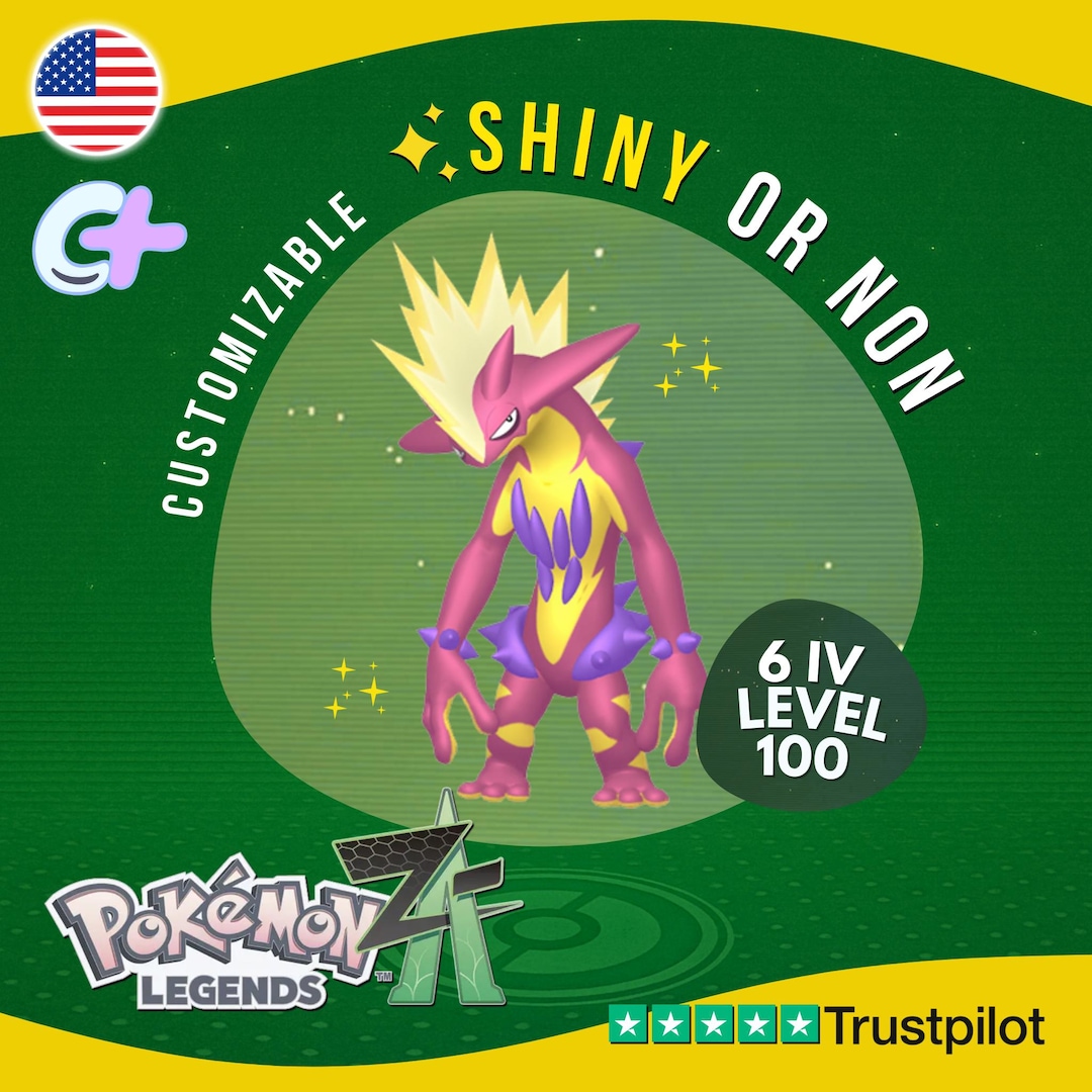 Toxtricity Amped Form Shiny or Non 6 IV Pokémon Legends Z-A ...