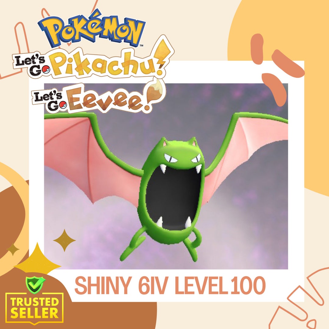 Golbat Shiny Pokémon Lets Go Pikachu Eevee Battle 6 IV Competitive EV ...