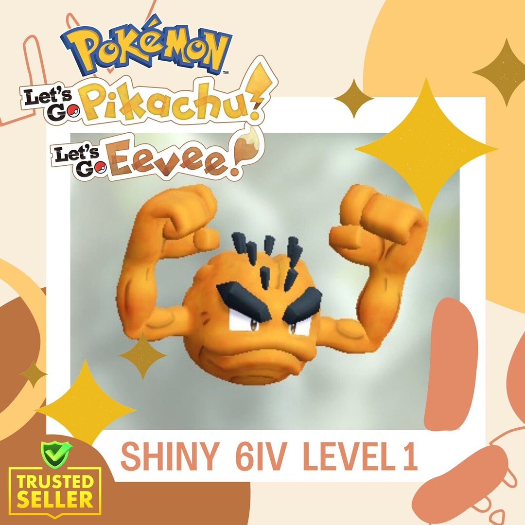 Geodude Alolan Shiny Pokémon Lets Go Pikachu Eevee Battle 6 IV ...