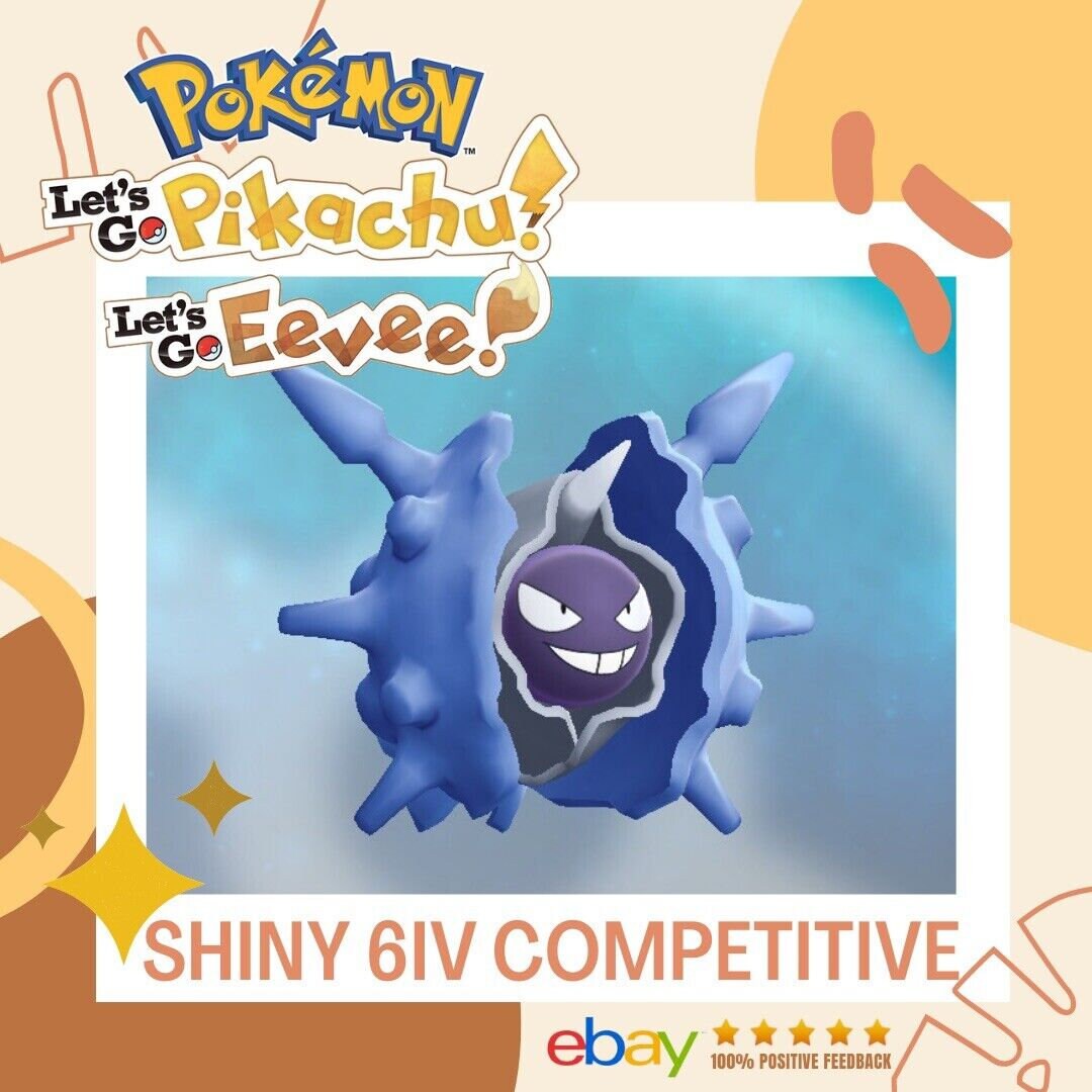 Cloyster Shiny Pokémon Lets Go Pikachu Eevee Battle 6 IV Competitive EV ...
