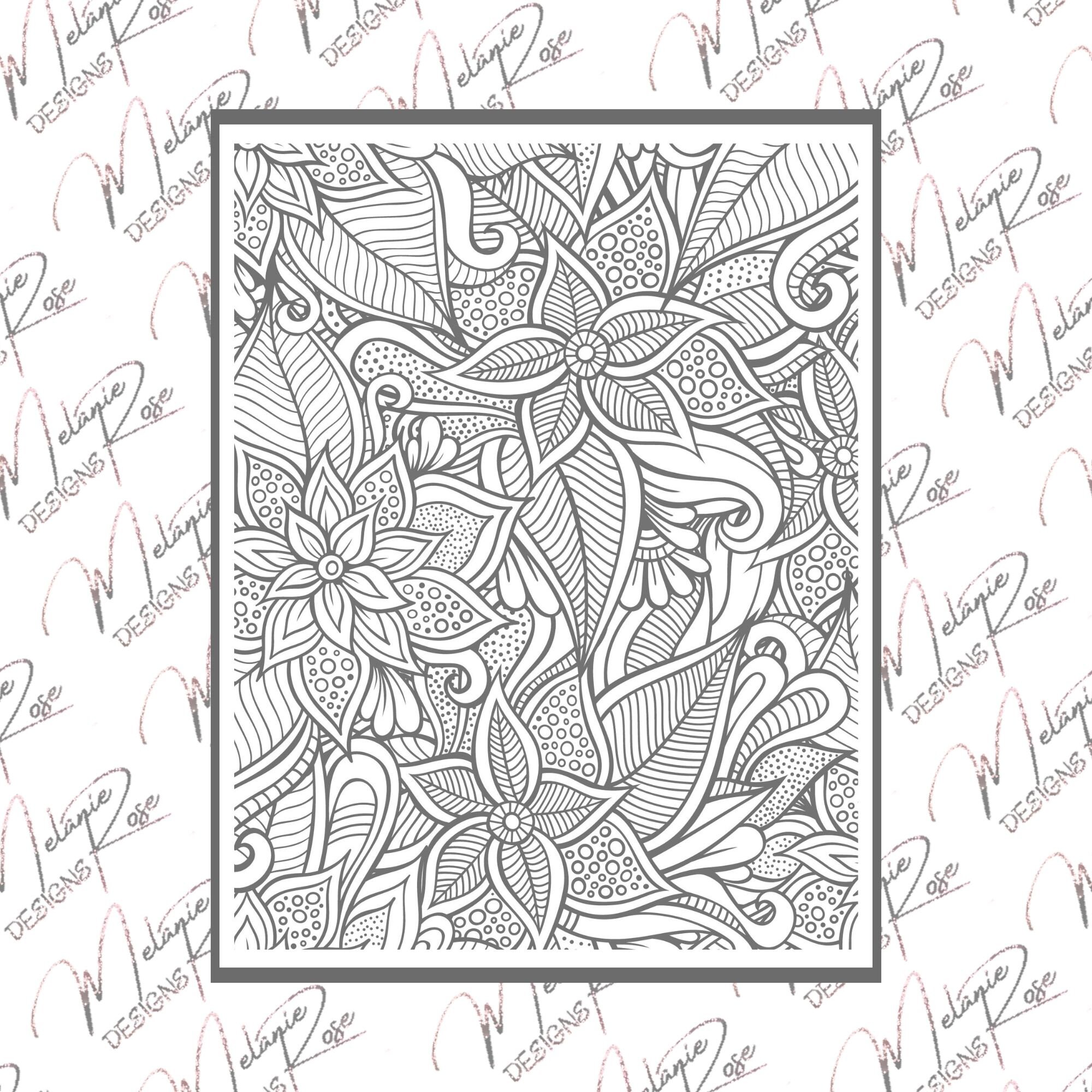 Nature Inspired Mandala Coloring Pages - Etsy