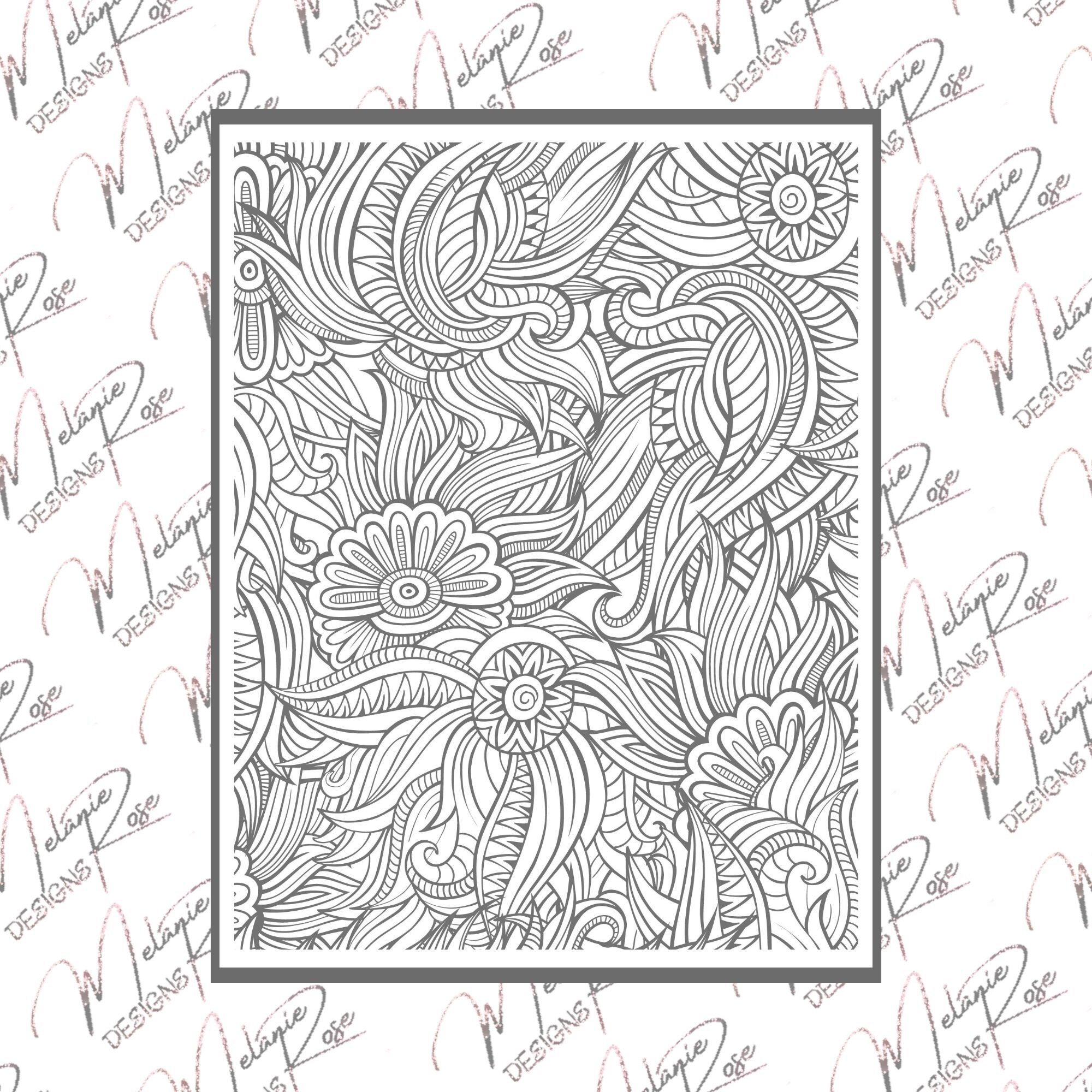 Nature Inspired Mandala Coloring Pages - Etsy