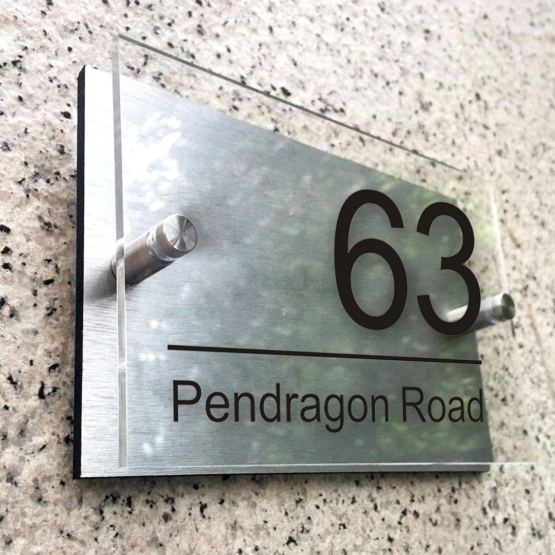 Door Number Plaques for Wall Modern House Signs Address Plaques ...