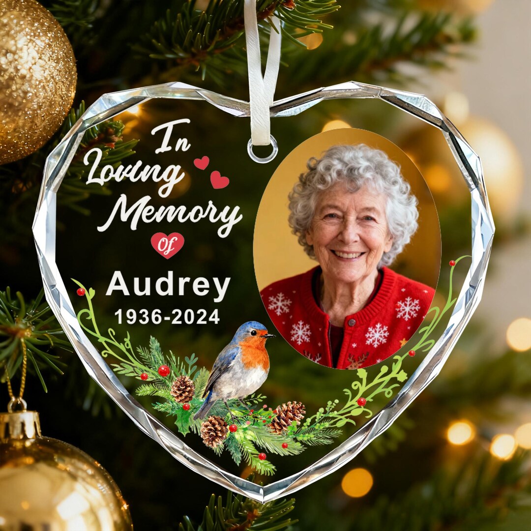Personalised Memorial Christmas Bauble, Christmas Baubles Ornaments ...