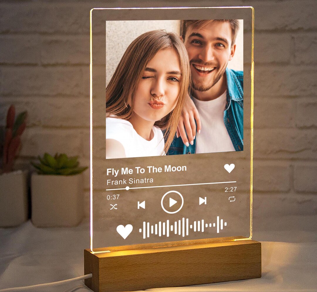 Personalised Music Song Plaque Created Acrylic Plaque A5&A6 Size Music ...