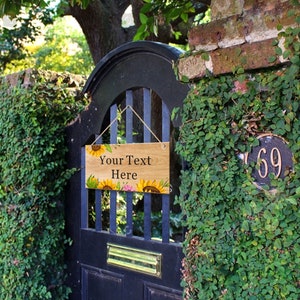 Personalised Garden Signs and Plaques for Outside Garden Signs Wooden ...