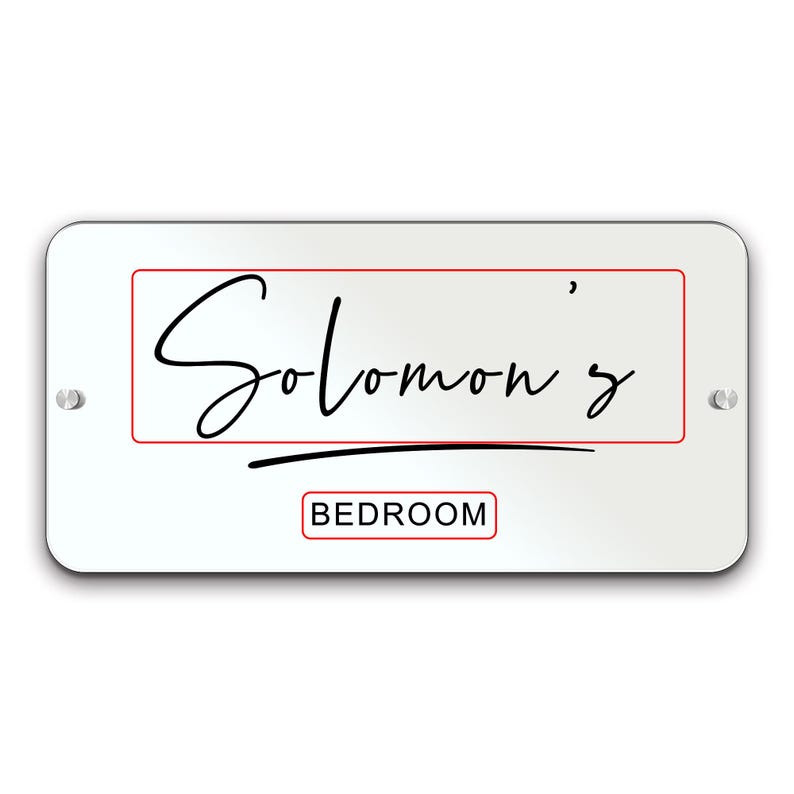 Personalised Name Bedroom Mirror LED Light Sign Neon Light Sign ...