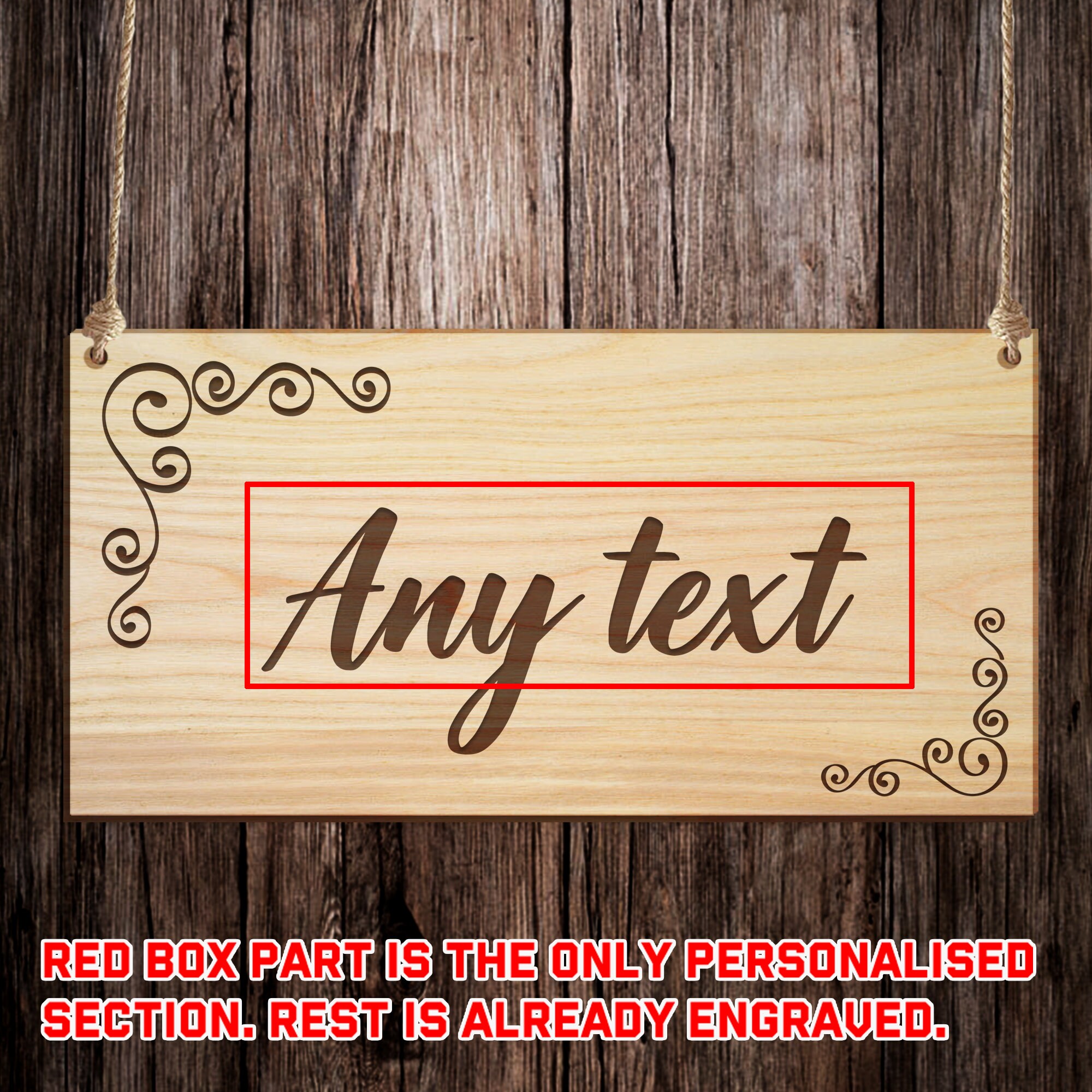 Personalised Signs Plaques Door Sign Wooden Signs Custom Garden Sign ...