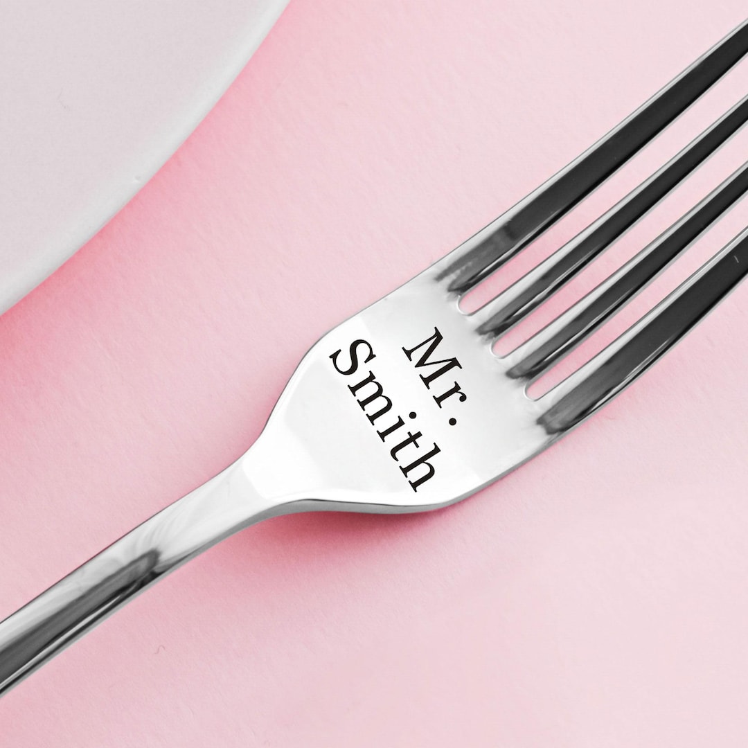 Personalised Engraved Fork Custom Letter Dinner Fork Stainless Steel ...