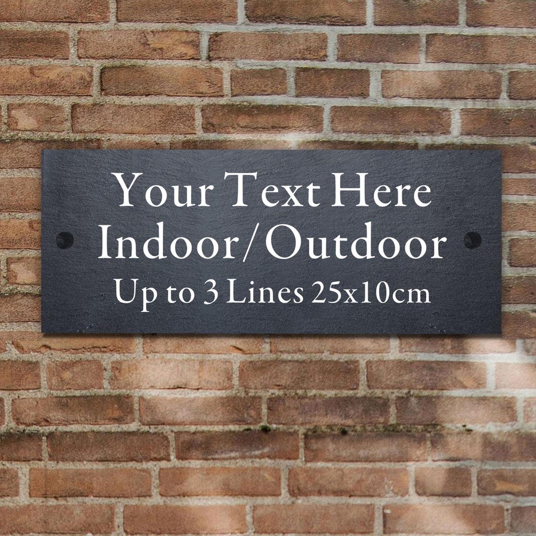 Personalised Slate House Signs Garden Signs and Plaques House Name ...
