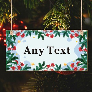 Personalised Christmas Signs and Plaques Family Sign Christmas ...
