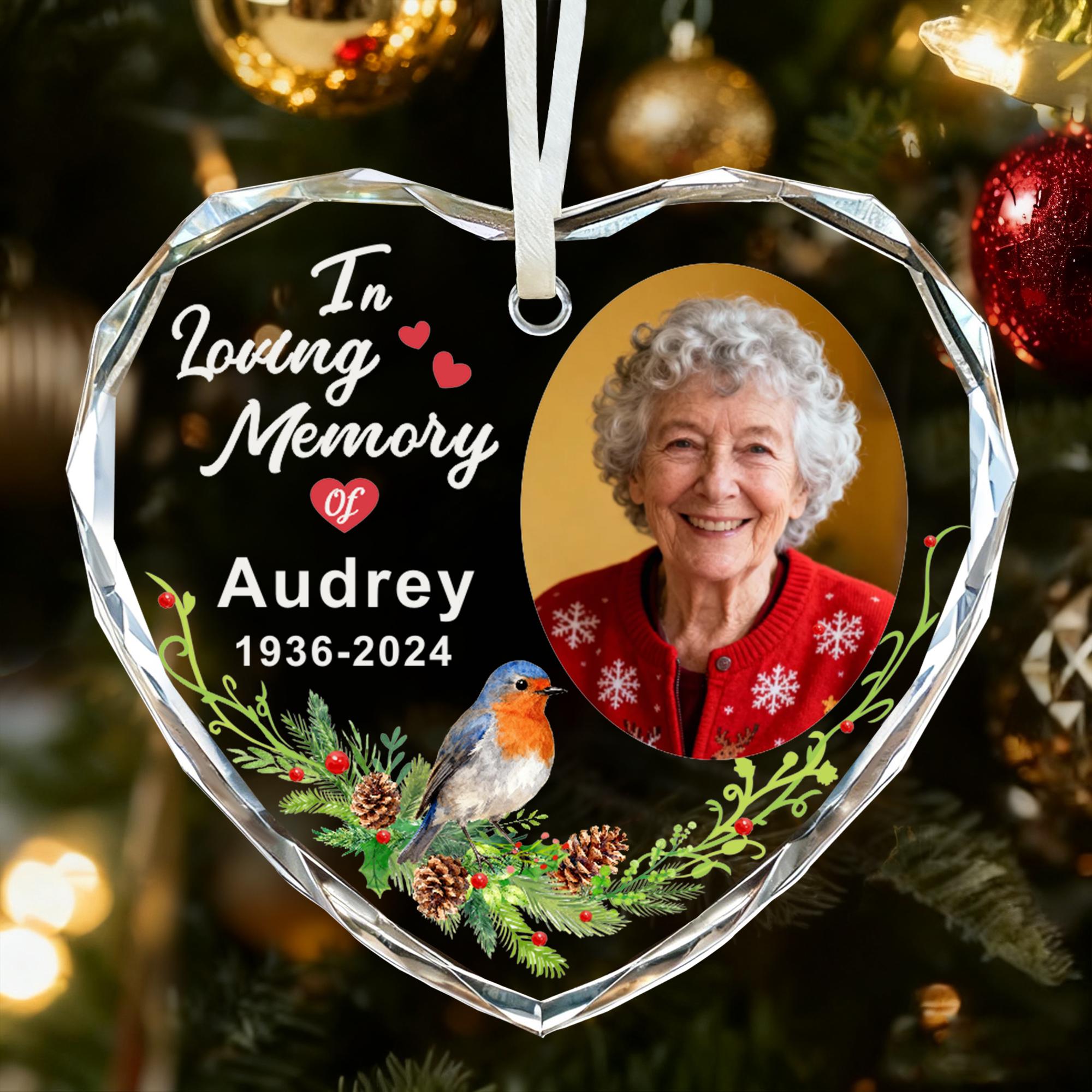 Personalised Memorial Christmas Bauble, Christmas Baubles Ornaments ...