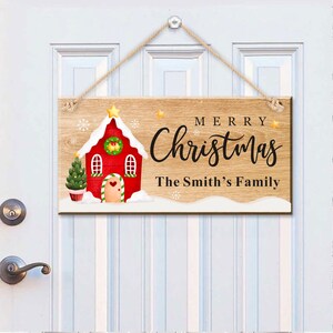 Personalised Christmas Signs and Plaques Family Sign Christmas ...