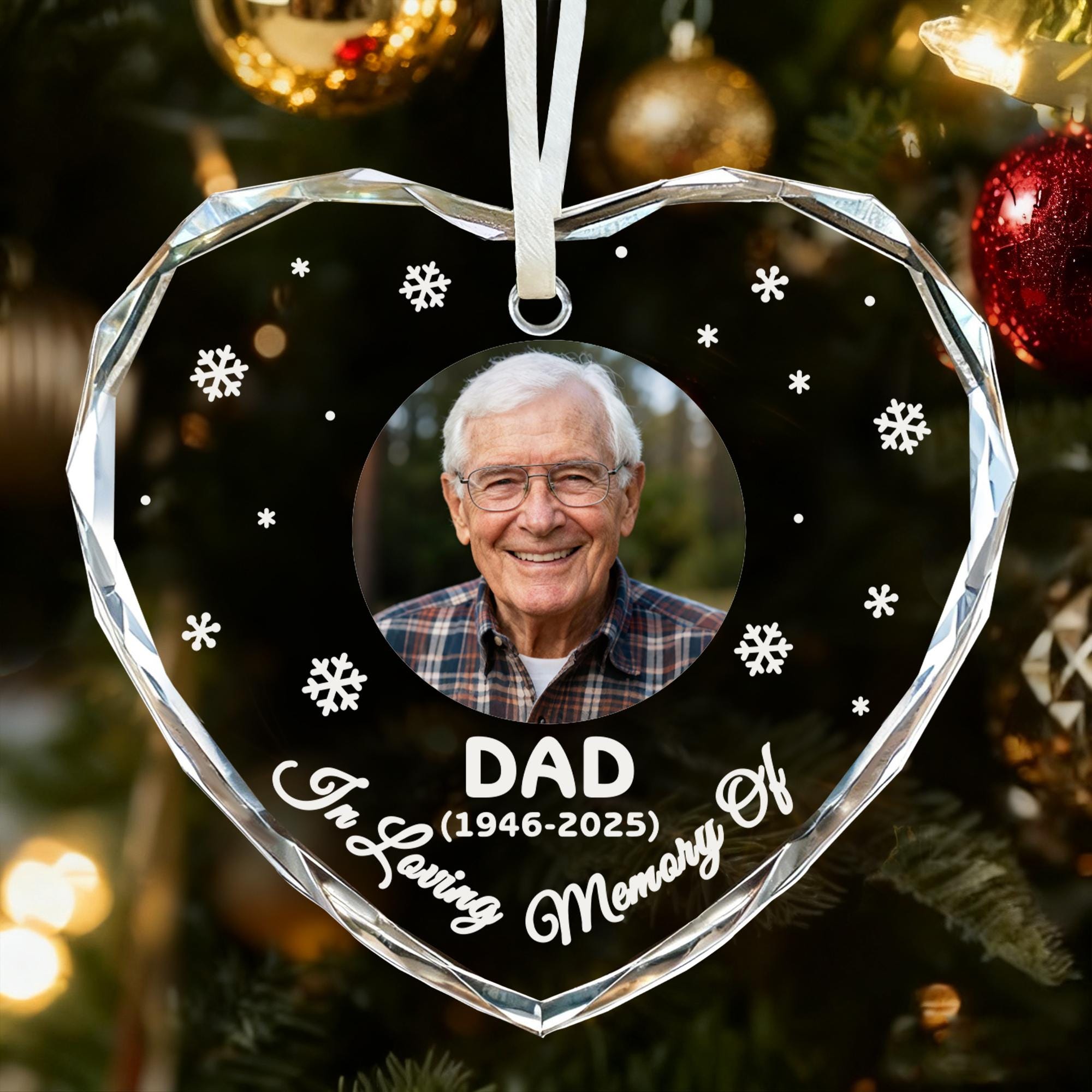 Personalised Memorial Christmas Bauble, Christmas Baubles Ornaments ...