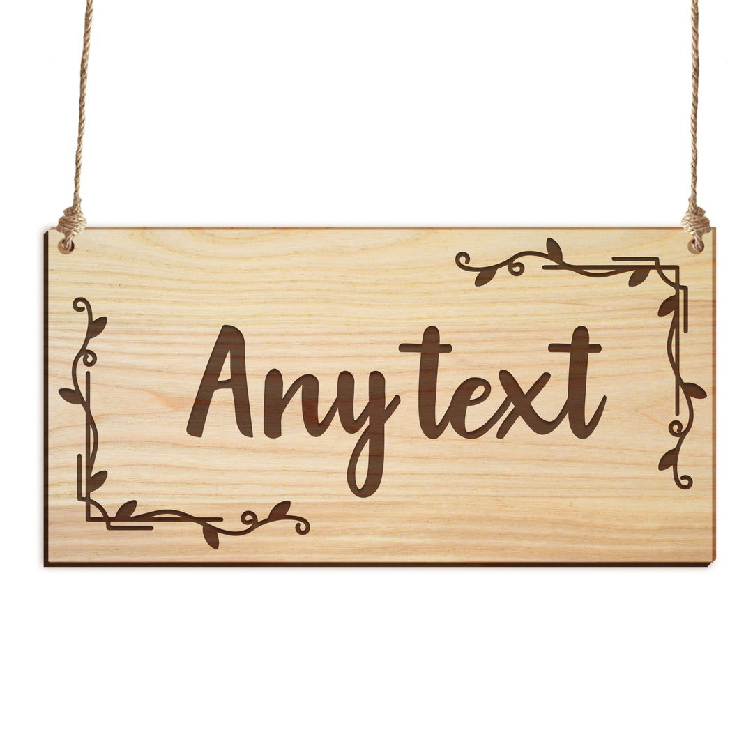 Personalised Signs Plaques Door Sign Wooden Signs Custom Garden Sign ...