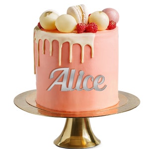 Personalised Cake Topper Multicoloured Acrylic Happy Birthday Wedding ...