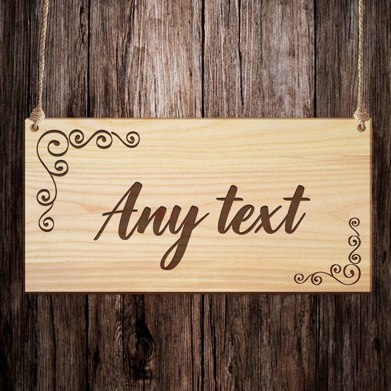 Personalised Signs Plaques Door Sign Wooden Signs Custom Garden Sign ...
