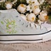 Converse Chuck Taylor 1970s ,custom Floral Circle Embroidery, Converse ...