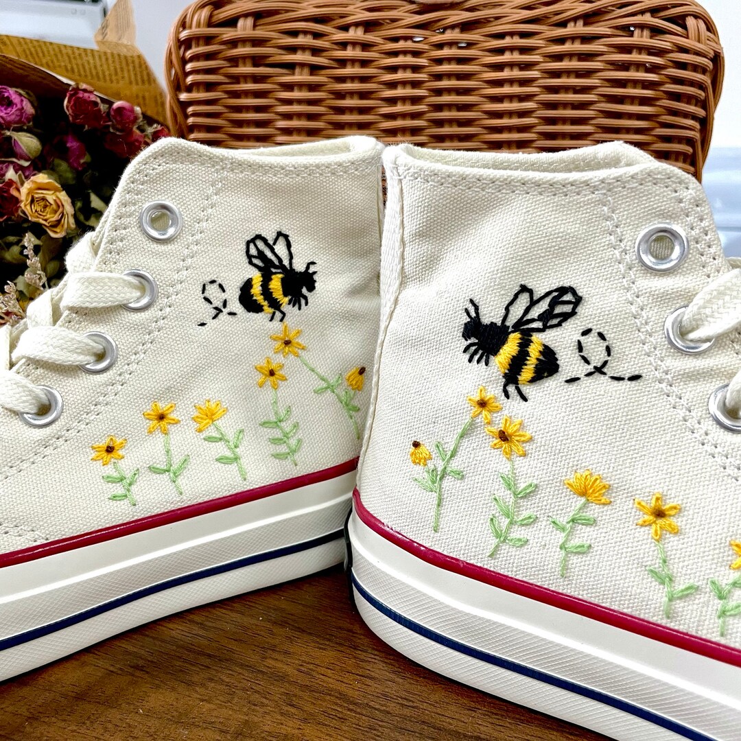 Converse Chuck Taylor 1970s , Converse Wreath Embroidery Converse Self ...