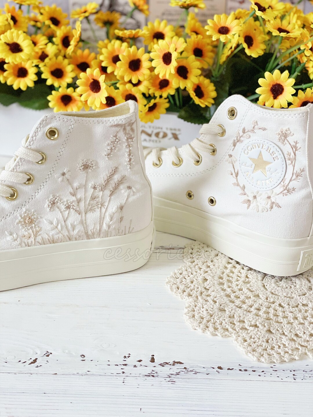 Converse Chuck Taylor 1970s , Converse Wreath Embroidery Converse Self ...