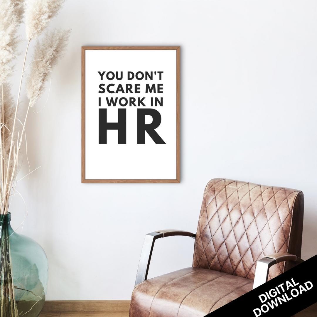 HR Office Decor, Set of 6 PRINTABLES, Human Resources Wall Art, Zoom ...