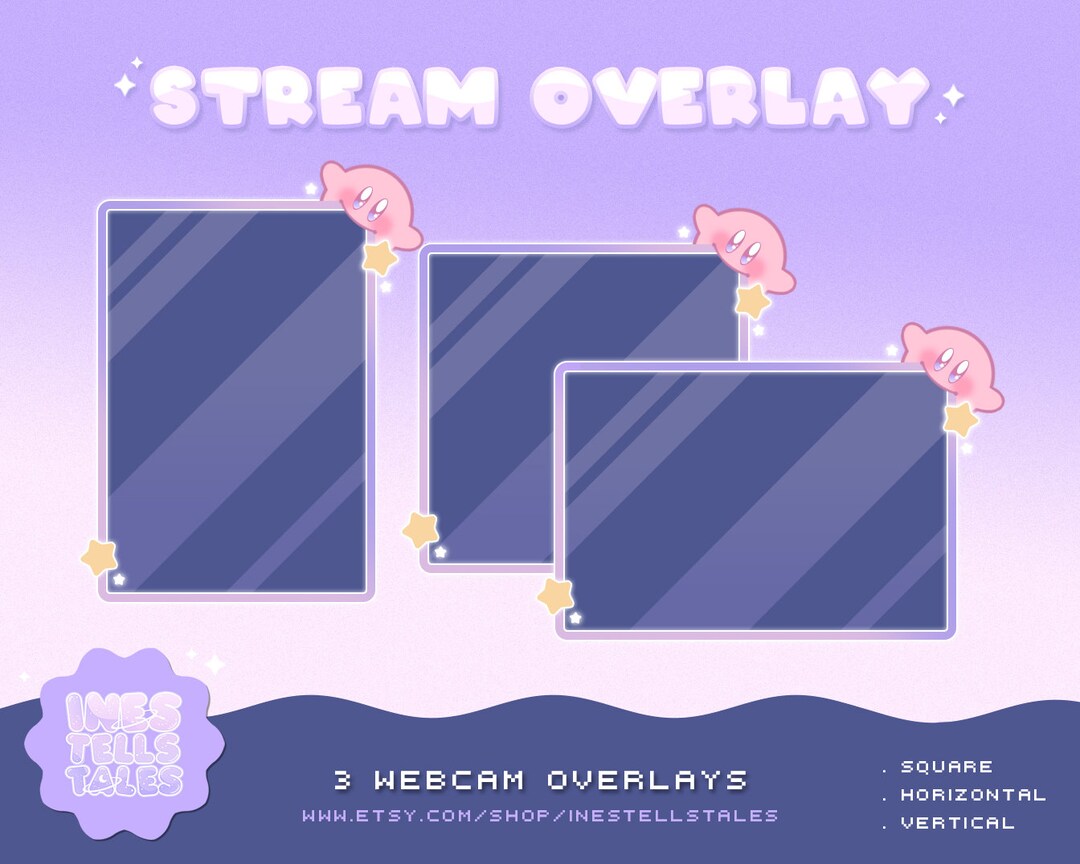 Kirby webcam Border Stream Overlay - Etsy Australia