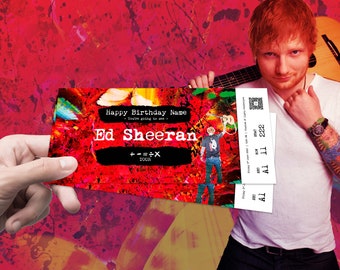 Ed Sheeran Ticket - Etsy UK