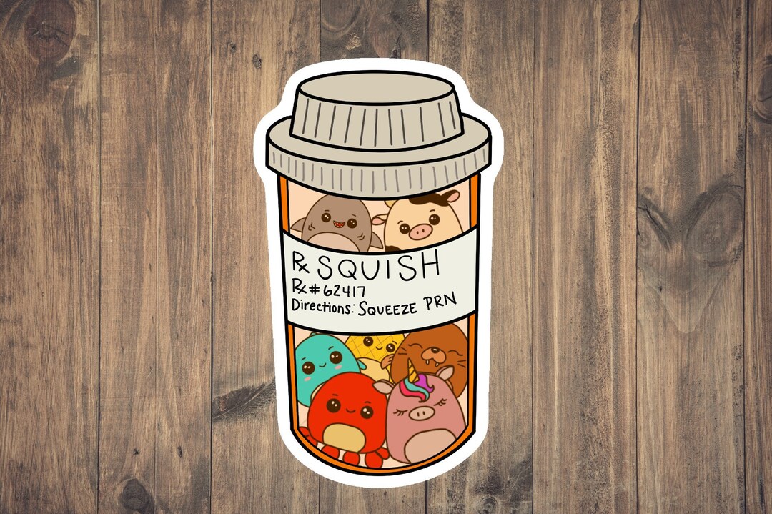 Squish Script Sticker - Funny Medical Decal | Nurse | Med Student ...