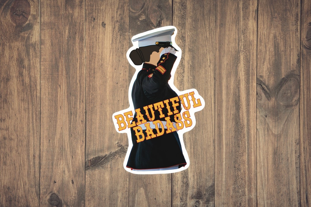Beautiful Badass Sticker - Military Sticker | Military Sticker ...