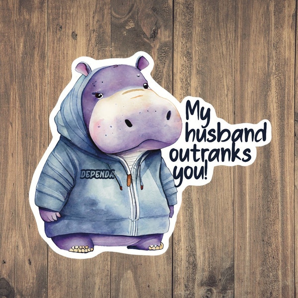 Dependa Hippo Decal - Etsy