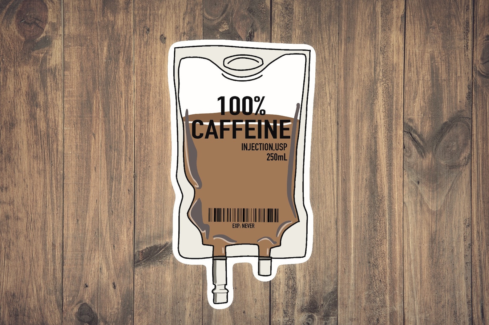 IV Bag Caffeine Medical Sticker Funny Medical Decal Nurse - Etsy