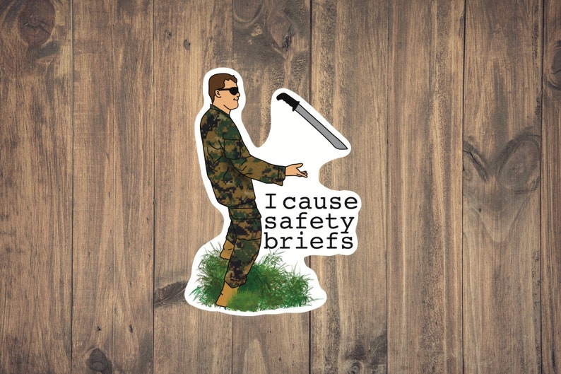 I Cause Safety Briefs Sticker Funny Military Military - Etsy