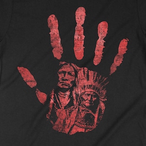 Indigenous Red Hand Shirt, Native American Indigenous People Shirt ...