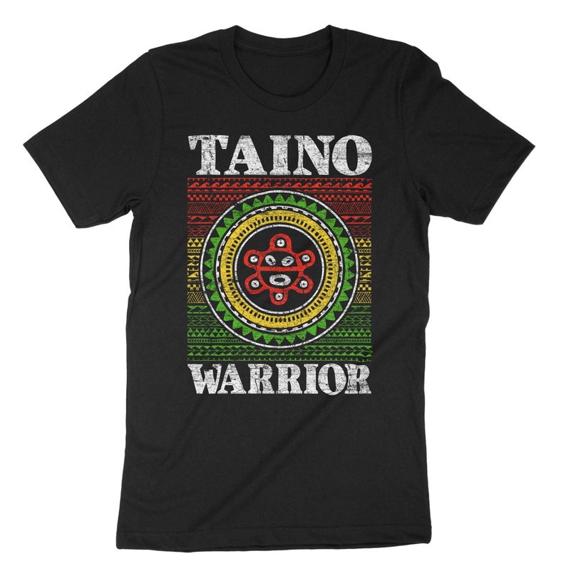 Taino Warrior Flag Shirt, Sol Taino Shirt, Native Caribbean Shirt ...
