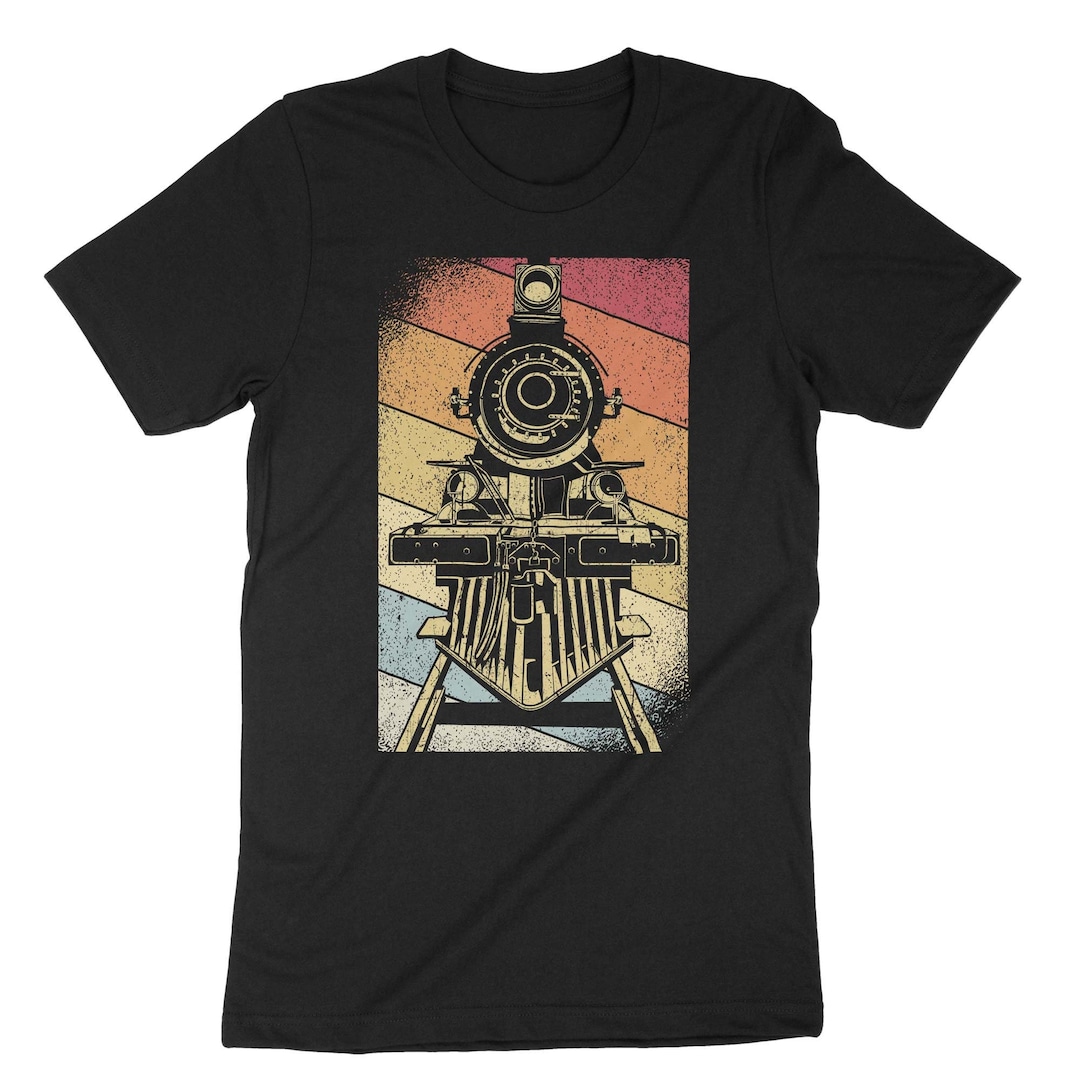 Retro Train, Train T-shirt, Train Shirts, Railroad Shirt, Train Gifts ...