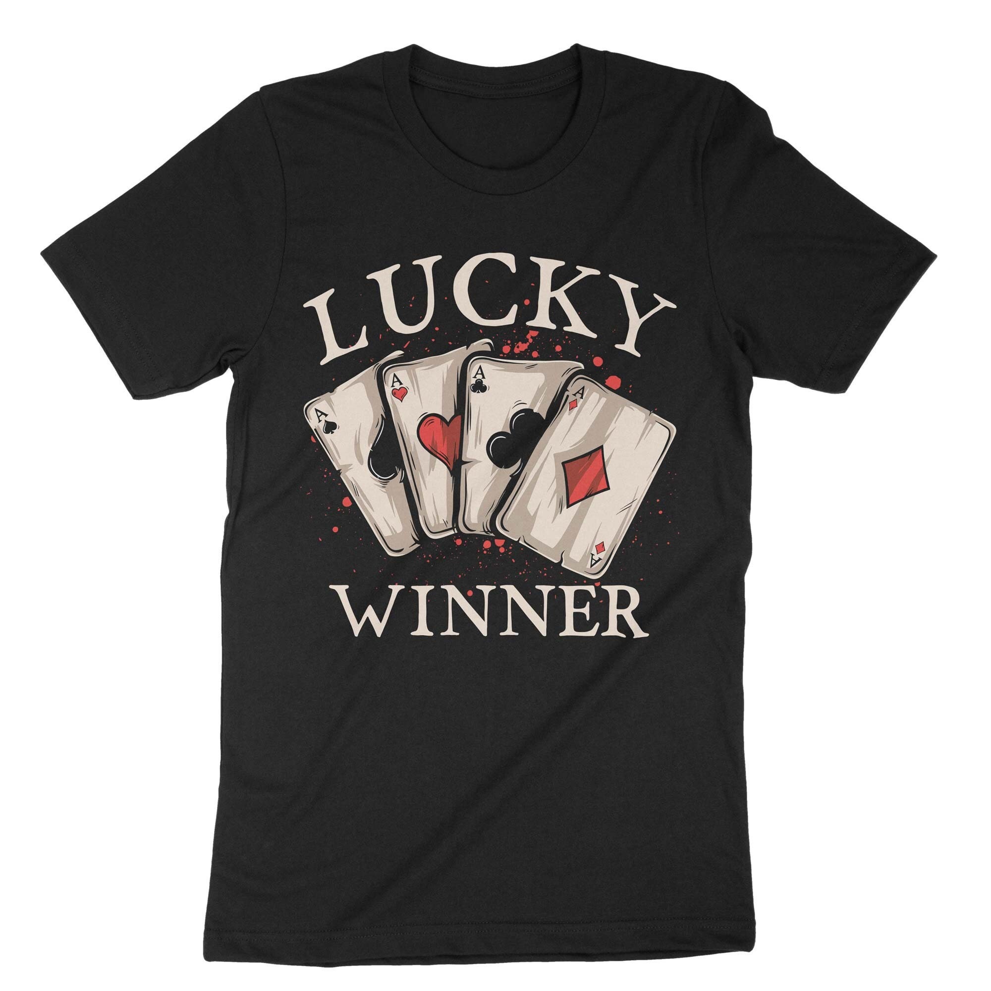 Poker Lucky Winner Shirt, Poker Shirt, Poker Players, Playing Cards ...