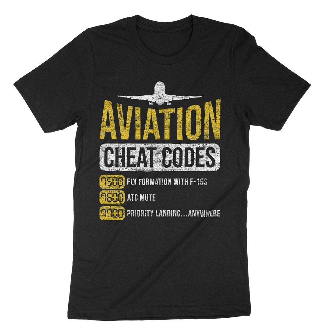 Aviation Cheating Codes Shirt, Pilot Shirt, Pilot Gift, Aviator T-shirt ...