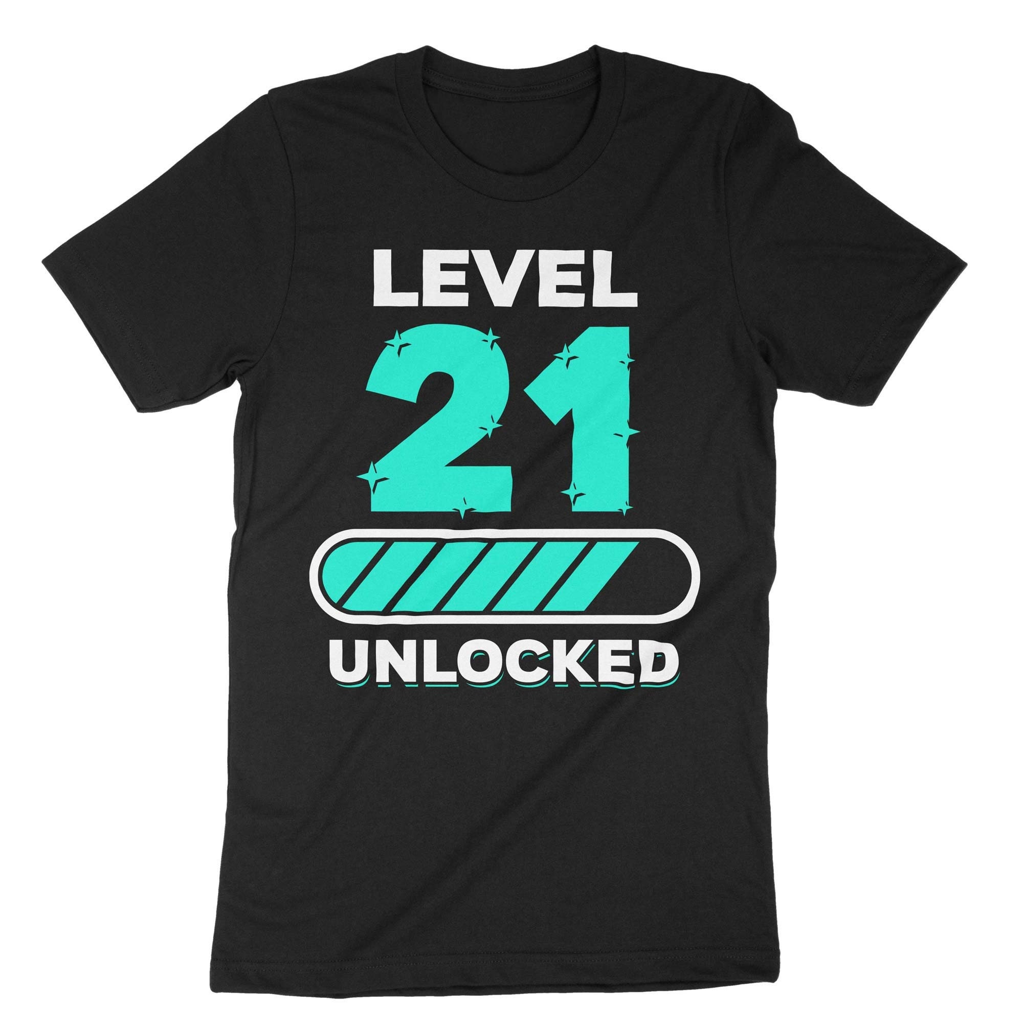 Level 21 Unlocked, 21st Birthday Shirt, 21 Years Old Shirt, 21st ...