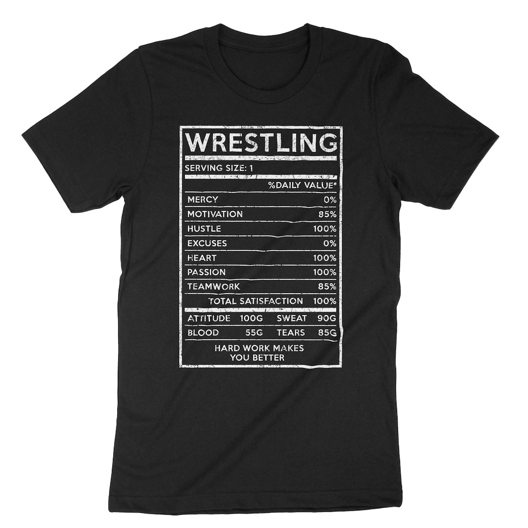 Wrestling Nutrition Facts Shirt Funny Wrestling Shirt Wrestler Shirt wrestling-nutrition-facts-shirt-funny-wrestling-shirt-wrestler-shirt