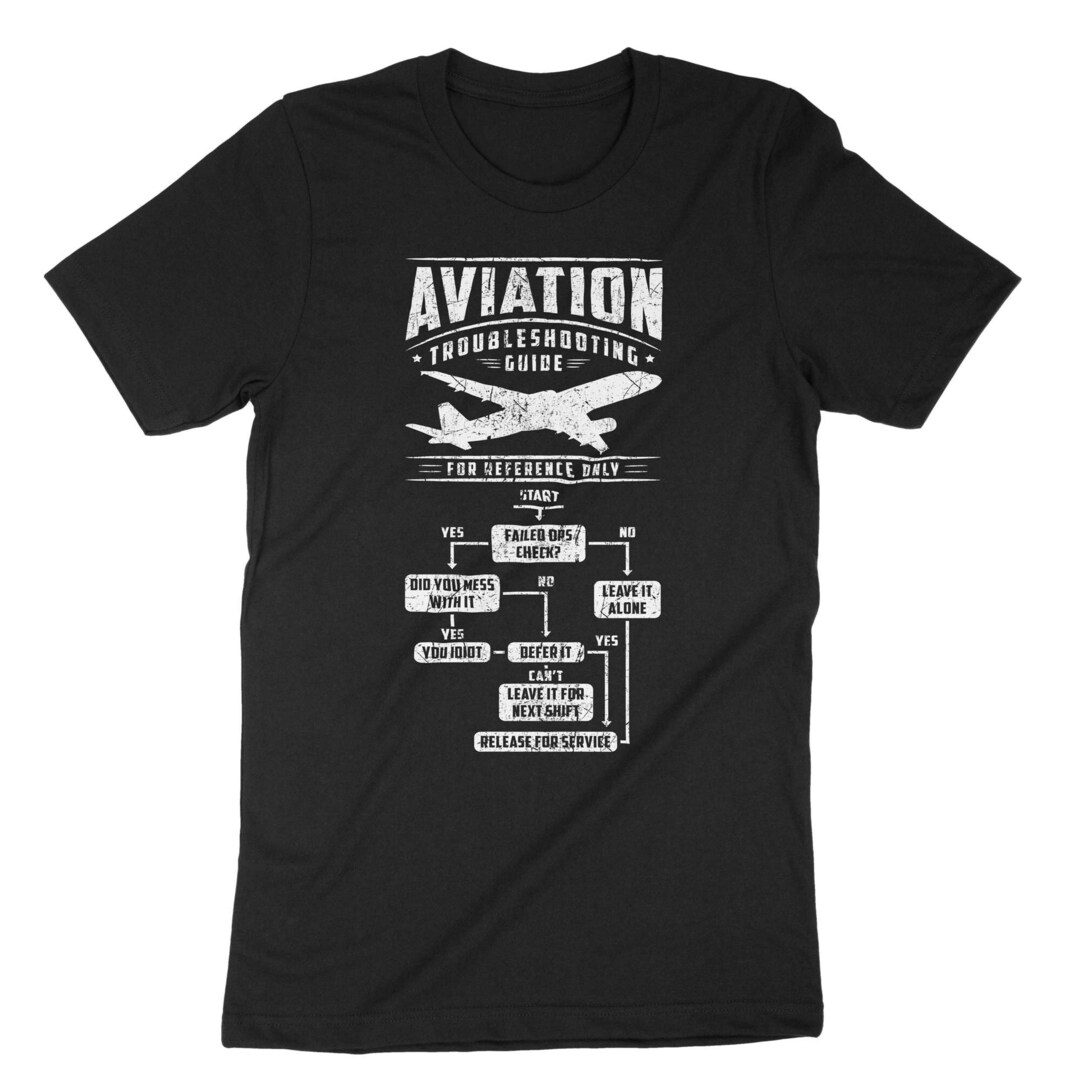 Aviation Troubleshooting Guide, Aviation Shirt, Aviator Gift, Pilot ...