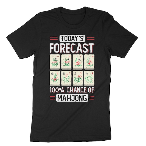 Mahjong Forecast Mahjong Shirt Mahjong Gifts Mah Jong Year - Etsy