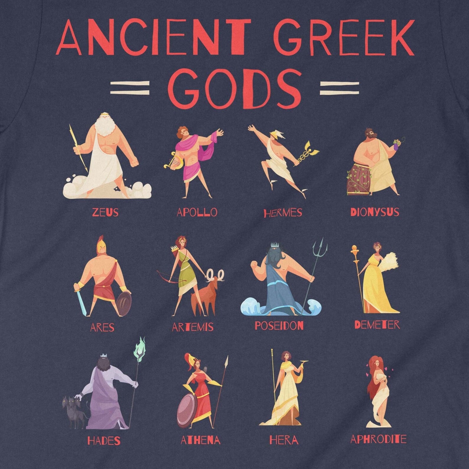 Ancient Greek Gods Shirt Greek Mythology Gods Shirt Ancient - Etsy