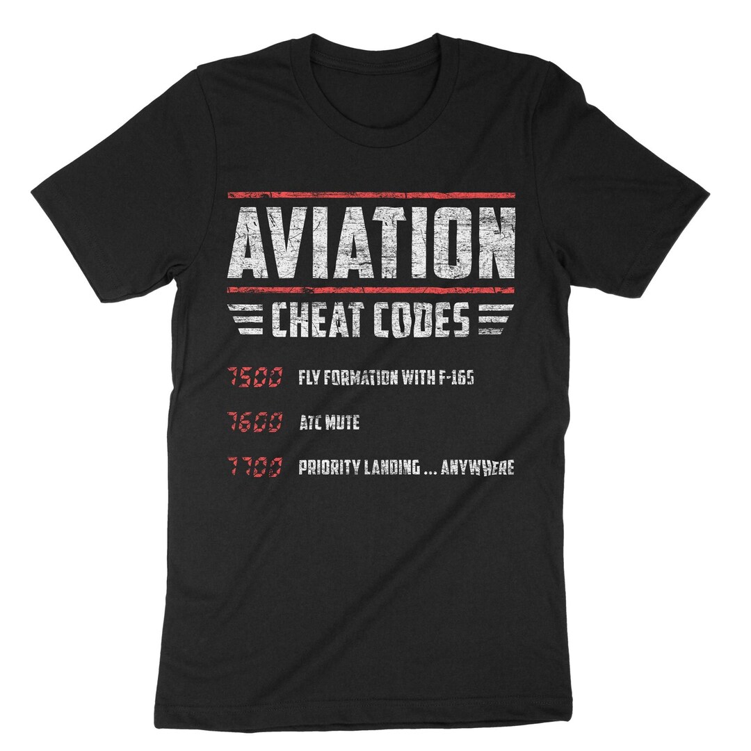 Aviation Cheating Codes Shirt, Pilot Shirt, Pilot Gift, Aviator T-shirt ...