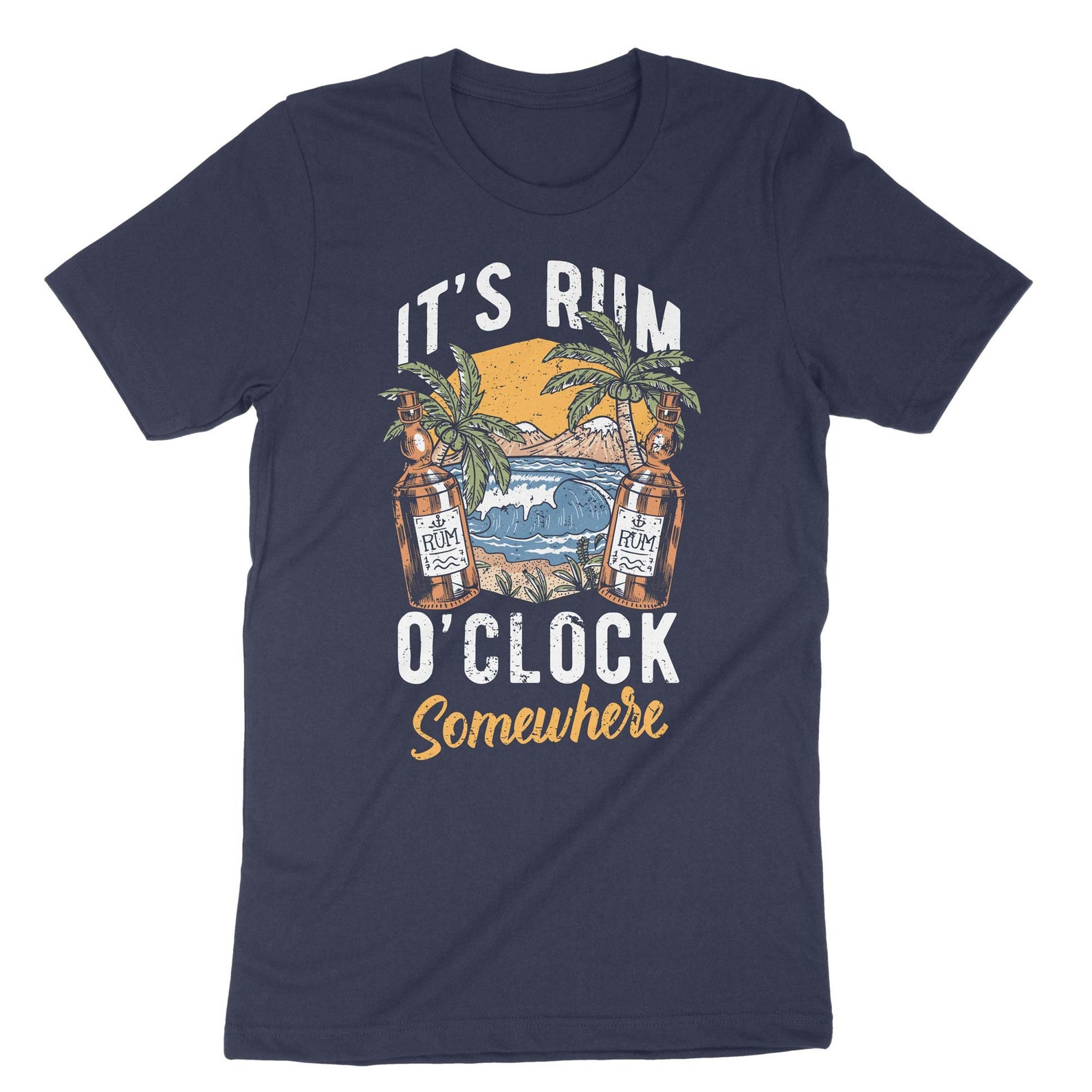 It's Rum O'clock Somewhere Funny Rum Shirt Beach - Etsy