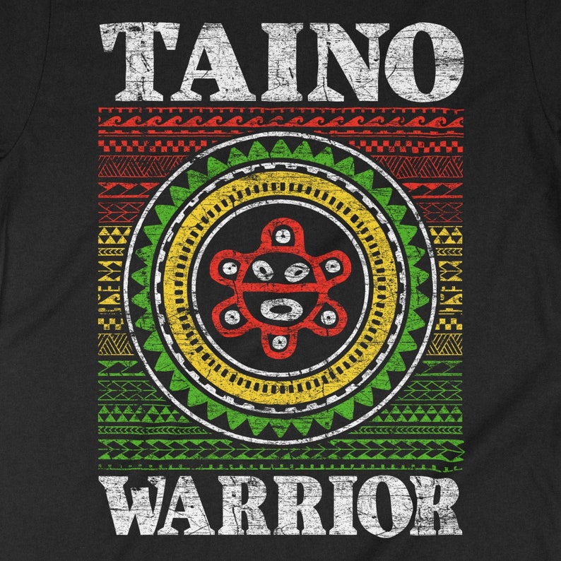 Taino Warrior Flag Shirt, Sol Taino Shirt, Native Caribbean Shirt ...