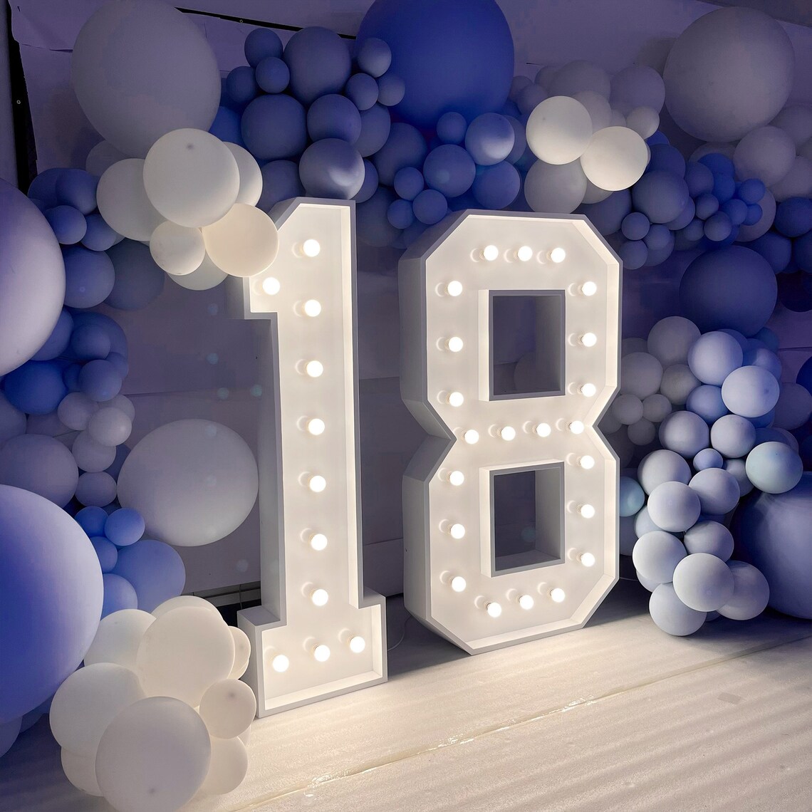 Marquee Number 0-9 Sign,3ft/4ft Large Marquee Number Lights, Giant ...